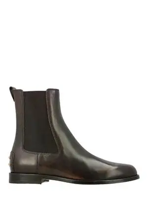 TOD'S Gommino-studded Leather Chelsea Boots - Brown