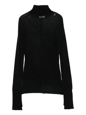 Elisabetta Franchi Turtleneck Top - Black