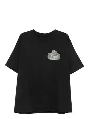 Rhude Logo-print T-shirt - Black