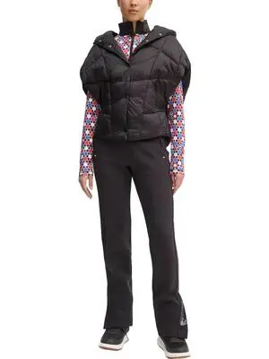SPORTALM Columbus Logo-print Slit-hem Ski Pants - Black