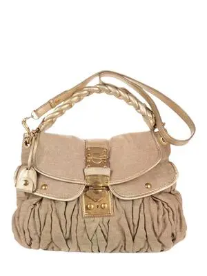 Miu Miu Coffer Matelassé Tote Bag - Neutrals
