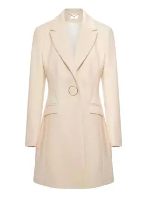 FRACOMINA Ring-detail Notched-lapel Coat - Neutrals