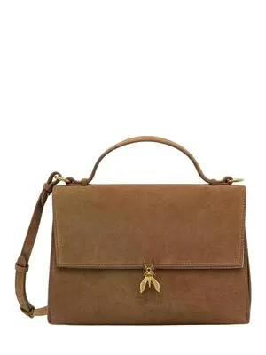 Patrizia Pepe Suede Shoulder Bag - Brown