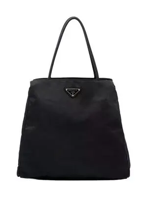 Prada 2000-2013 Tessuto City Tote Bag - Black