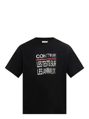 Vetements Slogan-print Distressed T-shirt - Black