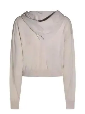 ALLUDE Allude Zip-Up Hoodie