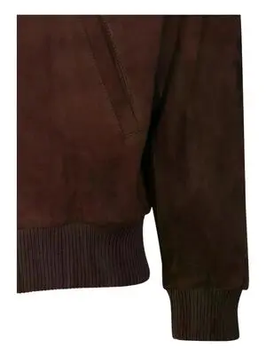 Tagliatore Suede Bomber Jacket - Brown