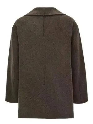 THE DYNAMIS STUDIO Double-breasted Shawl-lapel Coat - Grey