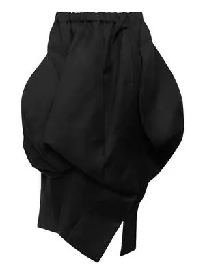 Comme Des Garçons Sculptural Cocoon Midi Skirt - Black