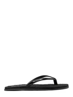 Ermanno Scervino Lace-detail Flat Sandals - Black