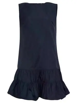 Ulla Johnson Ulla Johnson Ruffled Sleeveless Mini Dress Blue