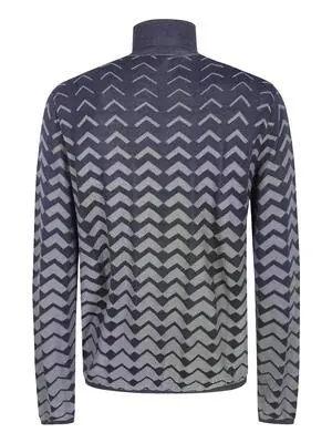 Emporio Armani Lyocell Blend Signature Capsule Turtleneck Sweater - Black