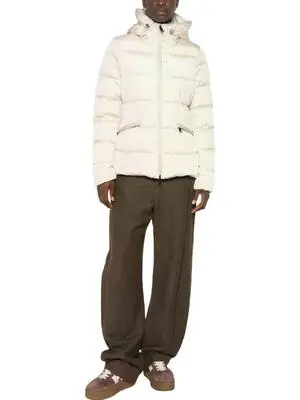 Moncler Hooded Quilted Jacket - Neutrals