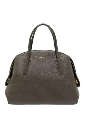 COCCINELLE Grained Leather Tote Bag - Brown