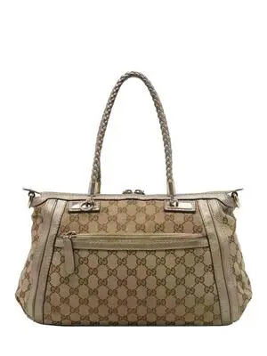 GUCCI Gucci GG Canvas Bella Satchel