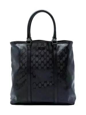 Gucci Gg Imprime Joy Vertical Tote Bag - Black
