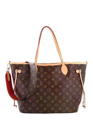 LOUIS VUITTON Neverfull Bandouliere Inside Out Monogram Canvas And Textile Mm Tote Bag - Brown