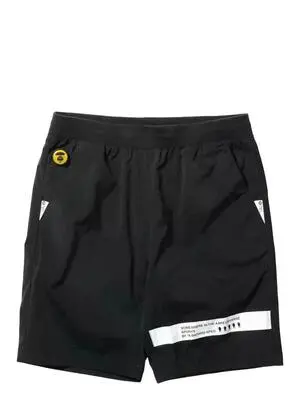 AAPE BY *A BATHING APE Logo-print Chino Shorts - Black