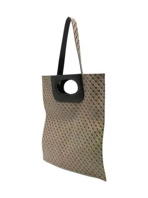 GHERARDINI Millerighe Monogram Shoulder Bag - Neutrals