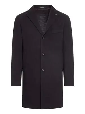 Tagliatore Single-breasted Wool Coat - Grey