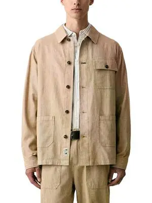 Scotch & Soda Button-up Patch-pocket Jacket - Neutrals