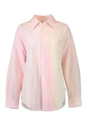 THE LADY AND THE SAILOR Sunday Striped Shirt - Pink