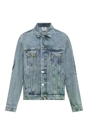 VETEMENTS VETEMENTS Graphic-Print Denim Jacket