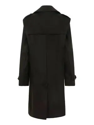 SEALUP Double-breasted Coat - Black