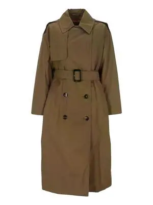 Max Mara Double-breasted Belted Coat - Brown