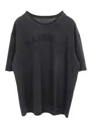 MAISON MARGIELA 2010s Oversized Logo T-shirt - Black