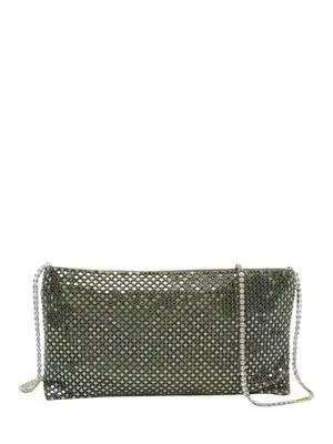 Benedetta Bruzziches Benedetta Bruzziches Your Best Friend Crystal-Embellished Chain-Strap Clutch Bag Green