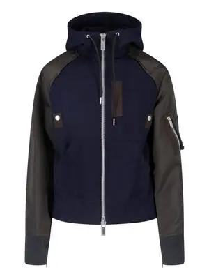 Herno Hooded Zip Jacket - Blue