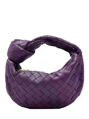 Bottega Veneta Mini Nappa Intrecciato Jodie Hobo Bag - Purple