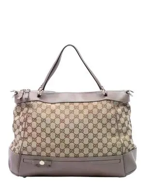 Gucci Gg Canvas Mayfair Satchel - Neutrals
