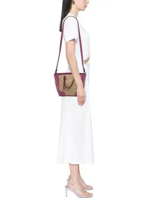 Gucci Small Gg Canvas Bree Satchel - Neutrals