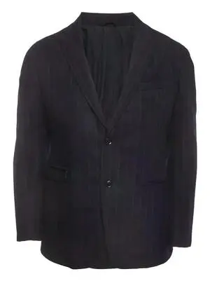 Ermenegildo Zegna Pinstripe Single-breasted Blazer - Blue
