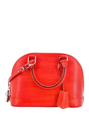 LOUIS VUITTON Alma Handbag Epi Leather Bb Satchel - Red