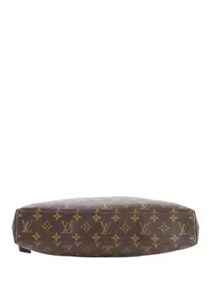 LOUIS VUITTON Porte-documents Jour Bag Macassar Monogram Canvas Business Bag - Brown