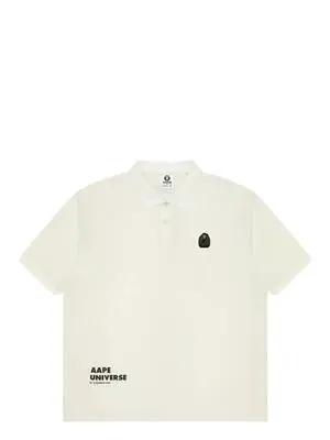 AAPE BY *A BATHING APE Aaper Logo-patch Polo Shirt - Neutrals