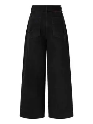 STUDIO TOMBOY Belted Denim Jeans - Black