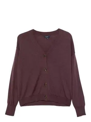 Soeur V-neck Button-up Cardigan - Purple