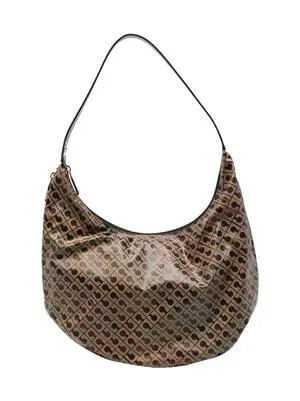 GHERARDINI Monogram-print Shoulder Bag - Neutrals