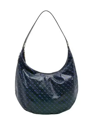 GHERARDINI Logo-print Shoulder Bag - Black