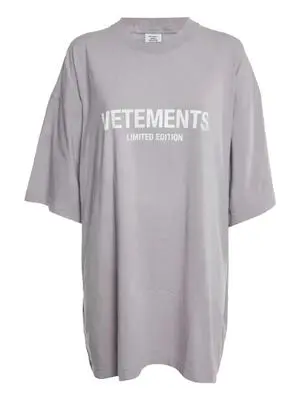 Vetements Logo-print T-shirt - Purple