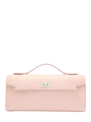 ANYA HINDMARCH Anya Hindmarch Mortimer Leather Clutch Bag Pink