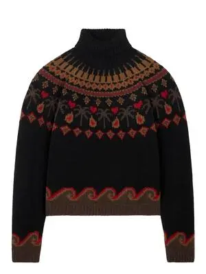 Alanui Sweet Winter Turtleneck - Black