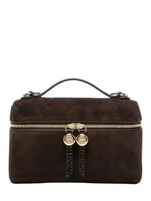 Tory Burch Romy Suede Slim Top Handle Bag - Brown