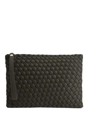 MARREA Woven Clutch - Brown
