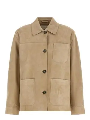 MAX MARA WEEKEND MAX MARA Ghiera Suede Leather Jacket