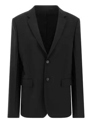 Fendi Kid Mohair And Virgin Wool Blazer - Black